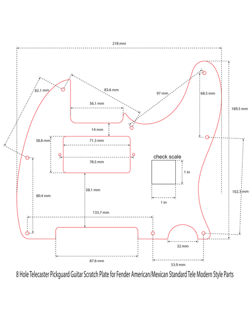 Engraved 8 Hole Pickguard for Fender Telecaster American Flag Copper A ...
